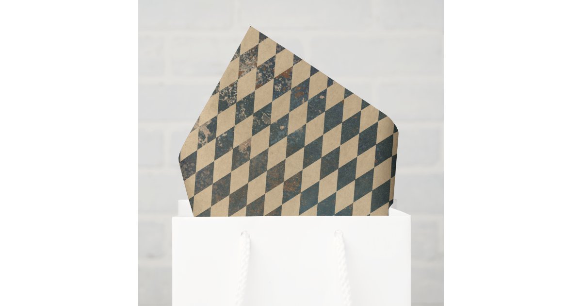 Large Harlequin Diamond Pattern Tissue Paper | Zazzle