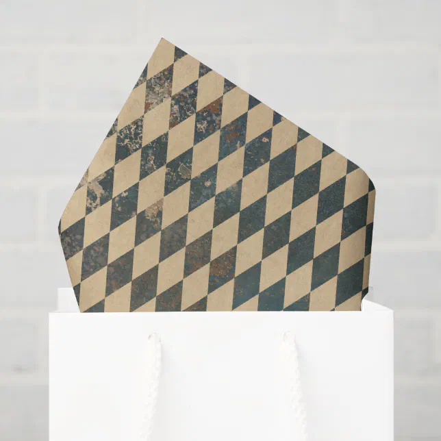 Large Harlequin Diamond Pattern Tissue Paper | Zazzle