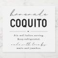 Large Homemade Coquito Bottle Label | Zazzle