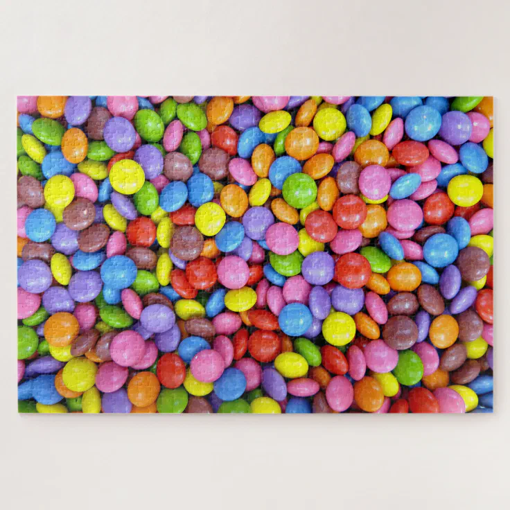 Large Impossible Puzzles with Colorful Sweets | Zazzle