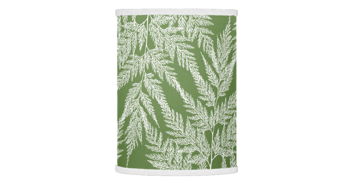 Large Lacy White Ferns Lamp Shade | Zazzle