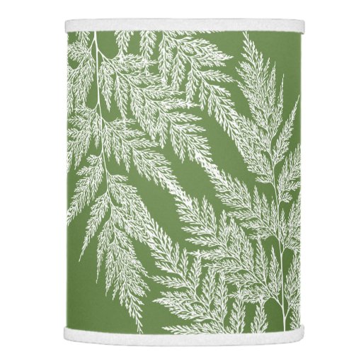 Large Lacy White Ferns Lamp Shade | Zazzle