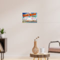 Large Letter Scenes, Greetings From Poster | Zazzle