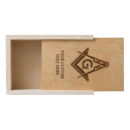 Large Masonic Wooden Box | Freemasonry Gifts | Zazzle