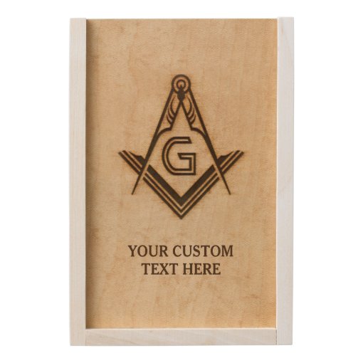 Large Masonic Wooden Box | Freemasonry Gifts | Zazzle