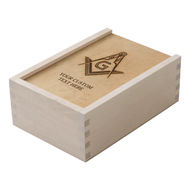 Large Masonic Wooden Box | Freemasonry Gifts | Zazzle