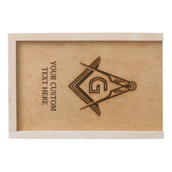 Large Masonic Wooden Box | Freemasonry Gifts | Zazzle