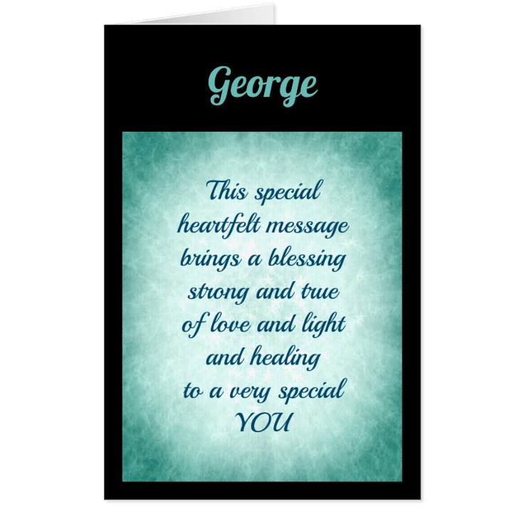 Large modern masculine Get Well Card | Zazzle