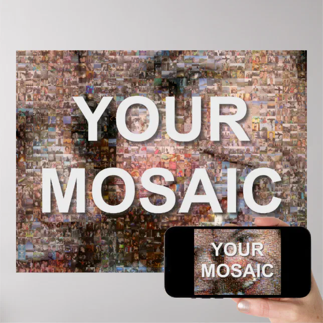 Large mosaic (landscape) poster | Zazzle