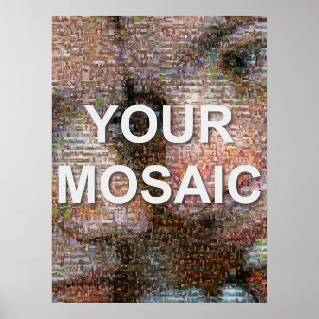 Large mosaic (portrait) poster | Zazzle