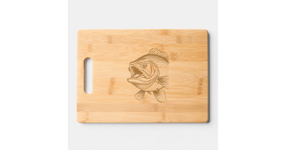 Large Mouth Bass Cutting Board | Zazzle