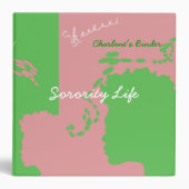 Large Perfect Pink and Green Binder 2" | Zazzle
