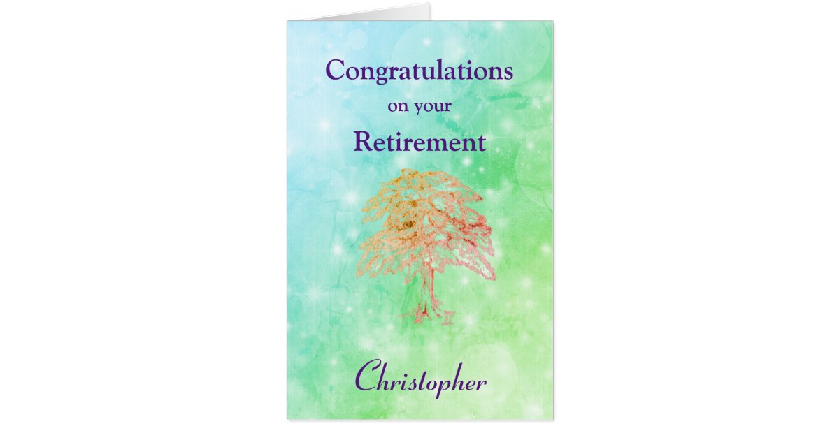 Large Personalised Retirement Greeting Card | Zazzle