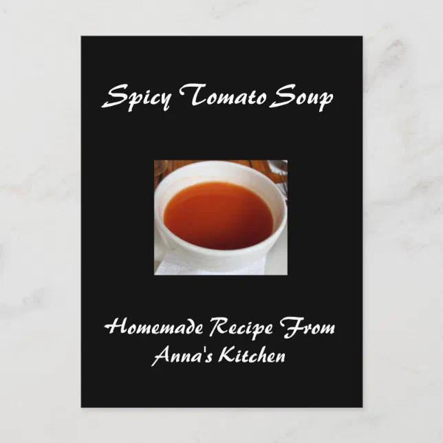 Large Personalized Recipe Cards | Zazzle