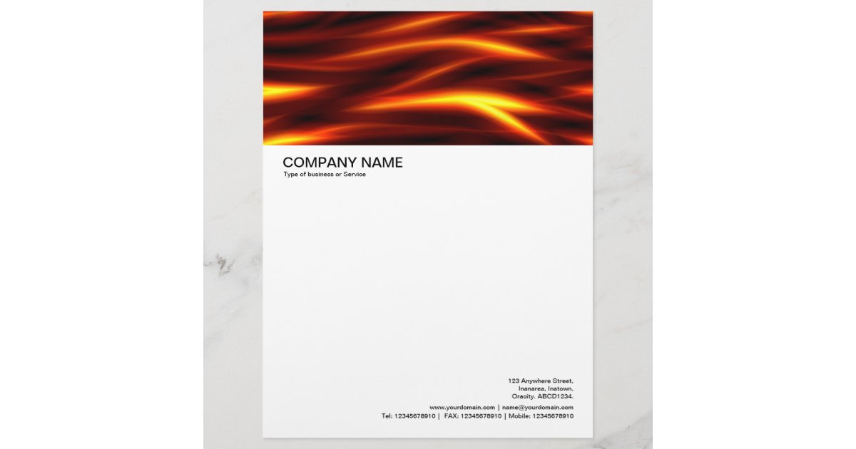 Large Picture Header - Tongues of Fire Letterhead | Zazzle