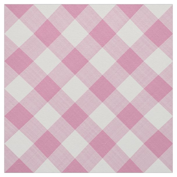 Large Teal Gingham Checks Pattern Geometric Fabric | Zazzle