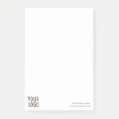 Large Post-it® Notes Notepad Custom Business Logo | Zazzle
