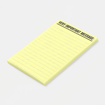 Large Post-It Notes with lined paper | Zazzle