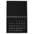 Large Print Blank Black Calendar With Holidays | Zazzle