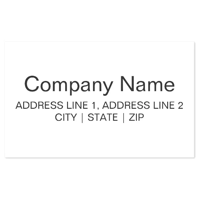 Large Print Business Return Address Self-inking Stamp | Zazzle