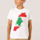 LARGE PRINT Lebanon Flag Map T-Shirt | Zazzle
