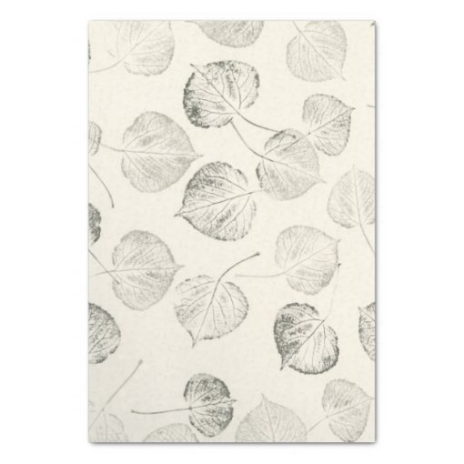 Large Print Trembling Aspen Leaf Pattern © S. Long Tissue Paper | Zazzle