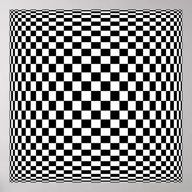 Large Quark Op Art Poster | Zazzle