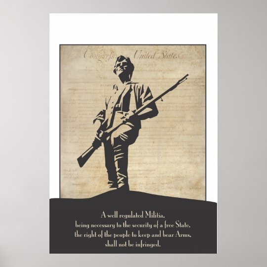 Large Revolutionary Minuteman Poster | Zazzle.com