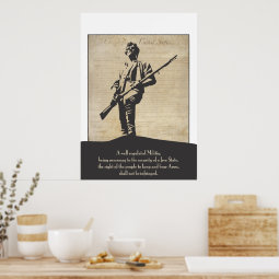Large Revolutionary Minuteman Poster | Zazzle
