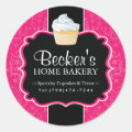 Large Round Bakery Packaging Stickers | Zazzle