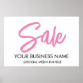 Large Sale Sign Business Name for Retail Stores | Zazzle