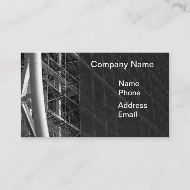 Large Scale Construction Site Business Card | Zazzle