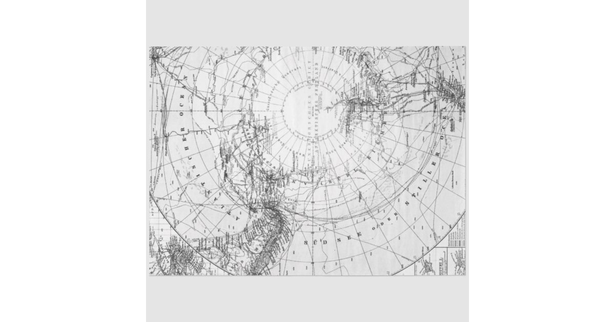 Large Scale Vintage Decoupage Maps for Artists d Tissue Paper | Zazzle