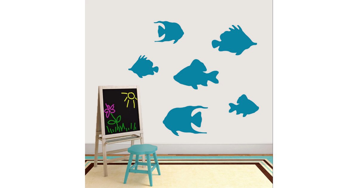 Large Set Of Fish Wall Decal Pack | Zazzle