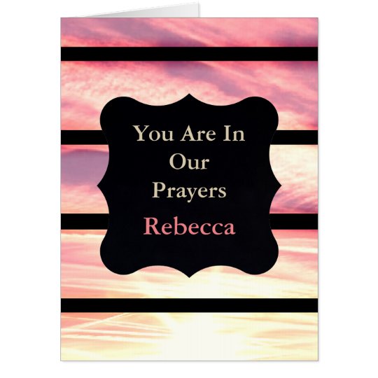 Large skyscene personalised In Our Prayers Card | Zazzle.com