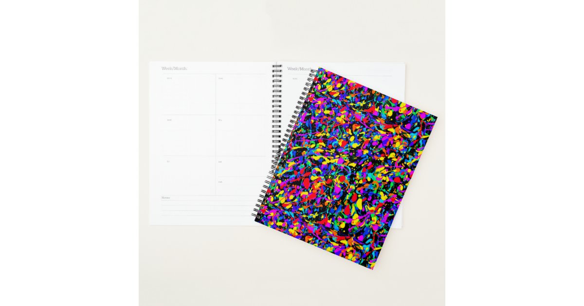 Large Splatter - Planner | Zazzle