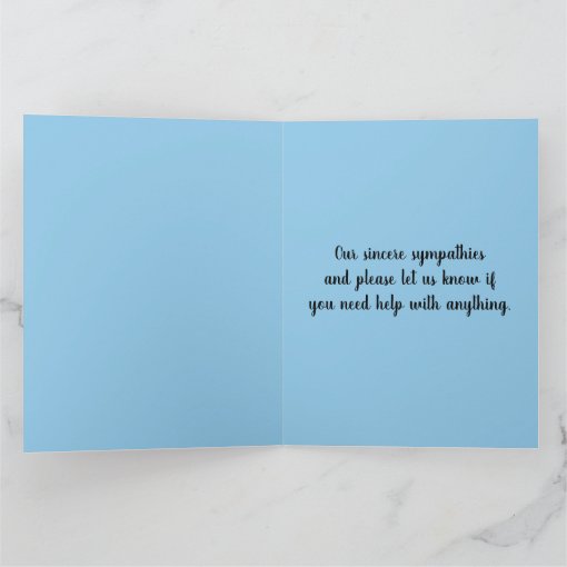 Large Sympathy card by dalDesignNZ | Zazzle