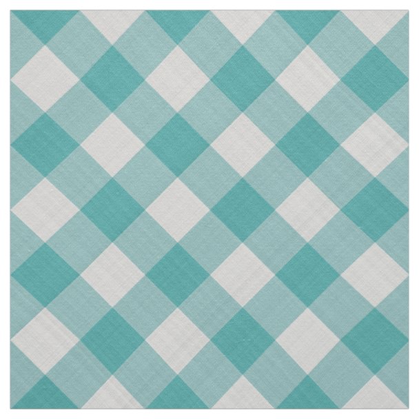 Large Pink Gingham Checks Pattern Geometric Fabric | Zazzle