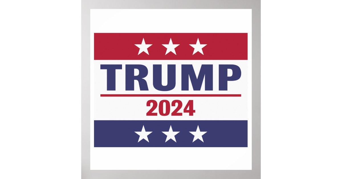 Large Trump 2024 Poster | Zazzle