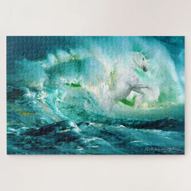 Large - Unicorn of the Sea 2 Jigsaw Puzzle | Zazzle