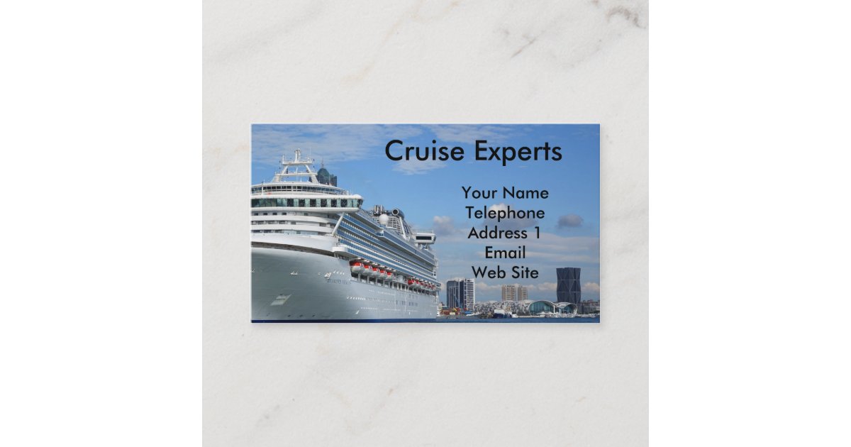 Large Vacation Cruise Ship Business Card | Zazzle