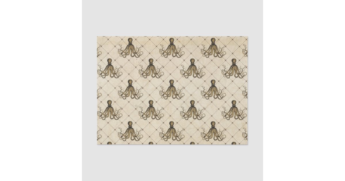 Large Vintage Octopus Tissue Paper | Zazzle