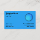Closeup of Blue Water Drop Business Card | Zazzle.com