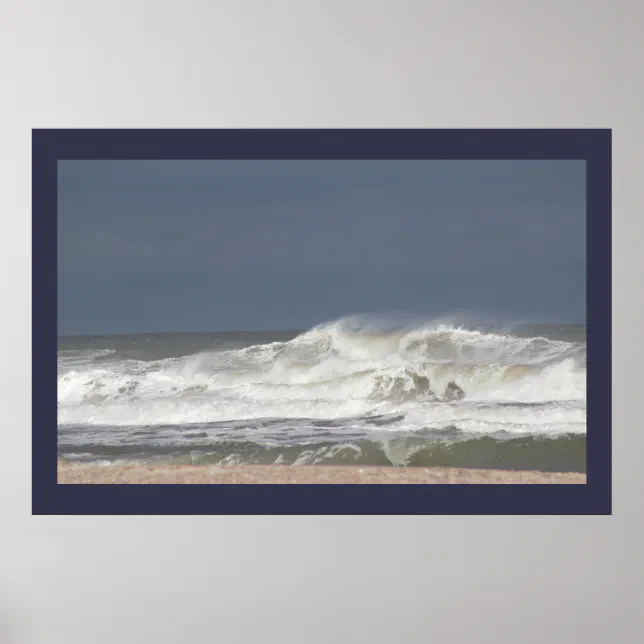 Large Wave Photo Poster | Zazzle