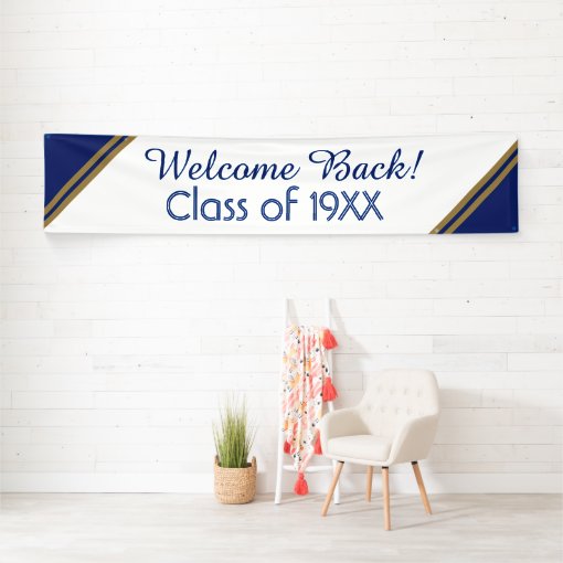 Large Welcome back class reunion Banner | Zazzle