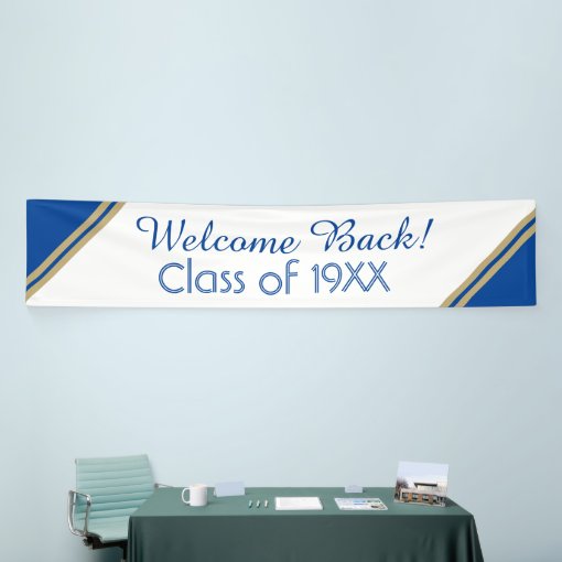 Large Welcome back class reunion Banner | Zazzle