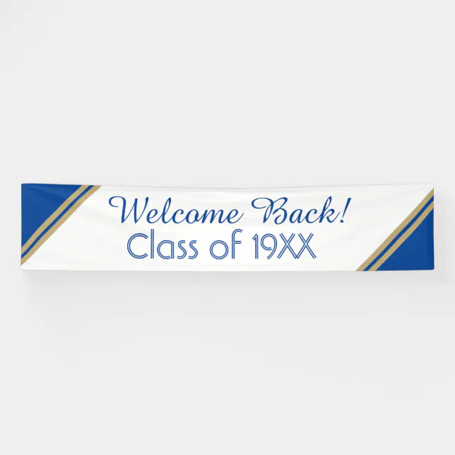Large Welcome back class reunion Banner | Zazzle