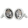 Large Wolf Face Cuff Links | Zazzle