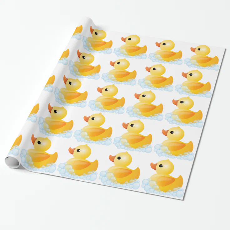 Large Yellow Duck Wrapping Paper | Zazzle
