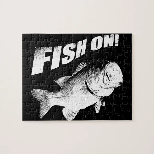 Largemouth bass fish on jigsaw puzzle | Zazzle